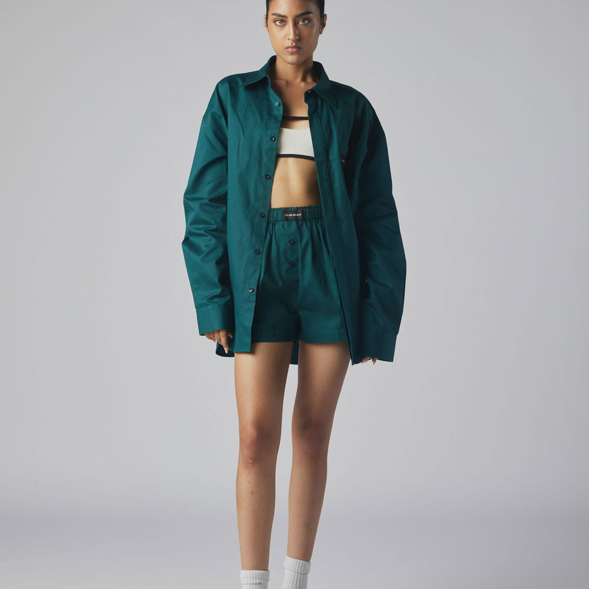 Easy Boxers Green – Stylish Elastic Waist Boxer Shorts - PS – Polite ...